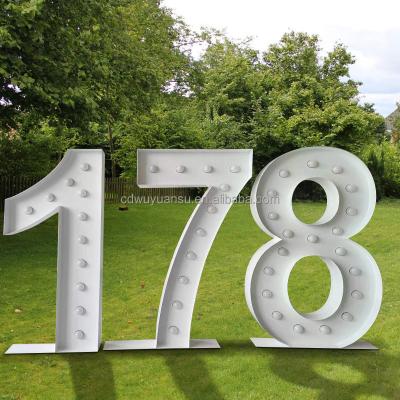 China 3ft 4ft 5ft LED Light up Marquee Letters & Numbers for Wedding Advertising Home Decoration-Customizable Shapes for sale