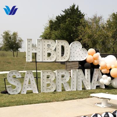 China High Quality Big Light Letter 3ft 4ft Letter Giant Led Stand Marquee Letters for sale