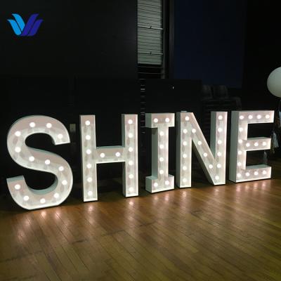 China Customized Size LED Wedding Marquee Numbers & Letters-Water Resistant Eco-Friendly Large Giant Light Sign for sale