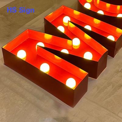 China 3D Metal LED Letters & Marquee Numbers Custom Big Letters Signs Eco-Friendly Water Resistant Steady Light for sale