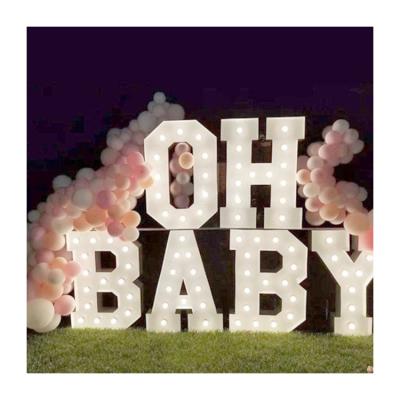 China Customized Indoor Collapsable Marquee Letter Marquee Letters 5ft Led Light for sale