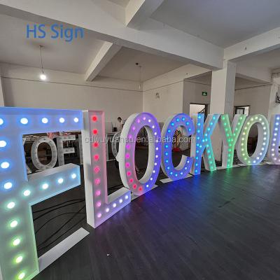 China LED Light up Marquee Bulb Led Number Illuminated Letter Glowing Alphabet Letters and Numbers for Birthday Party Decoration for sale