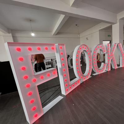 China Hongsen Factory Led Electronic Signs Big Giant RGB  3ft  Marquee Light up Number Letters for sale
