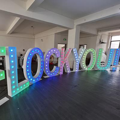 China Hongsen Factory PVC LED RGB Marquee Light-Up Number Letters 3ft 4ft 5ft for Outdoor/Indoor Use for sale
