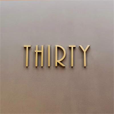 China Outdoor Door Sign Classic Elegant Letters Metal Letters for Law Firm Bank and Luxury Brand Entrance for sale