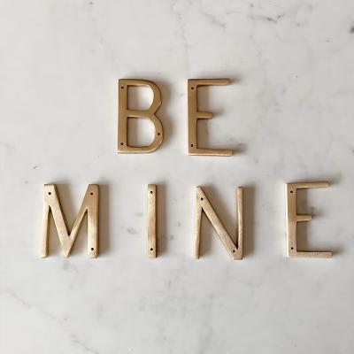 China Customizable Shape Polished Metal Letters Modern Wall Mounted Waterproof Durable Custom Logo for Hotel Restaurant Retail Shop for sale
