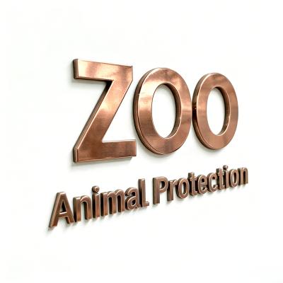 China Premium Custom 3D Metal Wall Letters: Stainless Steel, Aluminum, Brass Business Signs & Nameplates with Multiple Finishes for sale