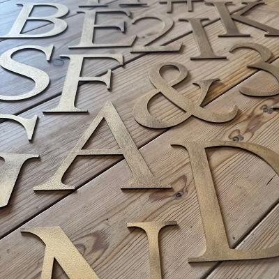 China Customizable Stainless Steel Brass Aluminium Metal Letters for Business Signs and Storefront Branding for sale