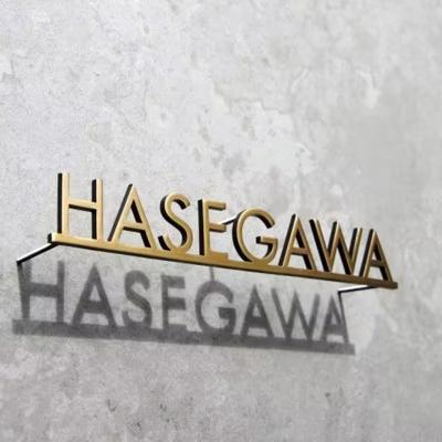 China Brushed Stainless Steel Brass Aluminium Metal Letters Modern Wall Mounted Letters for Hotel Lobby and Reception Area for sale