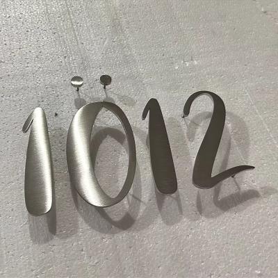 China Mirror Polished Metal Letters Contemporary Outdoor Metal Characters for Shopping Center and Plaza for sale