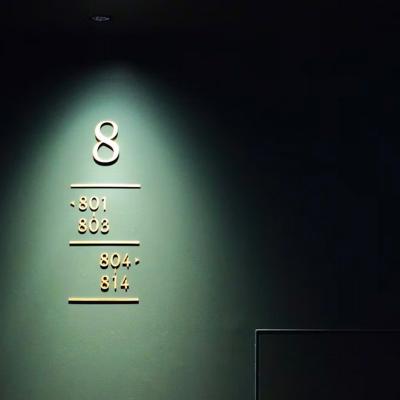 China Classic Outdoor Brushed Metal Letters Sign Letters for Hotel Entrance and Luxury Brand Display for sale