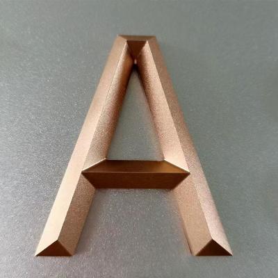 China Custom Sizes Rust-Resistant Relief Metal Letters for Restaurant Branding Signs for sale
