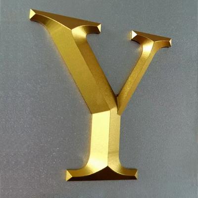 China Premium Polished Stainless Steel Brass Aluminium Metal Letters for Corporate Logos Wall Decoration for sale