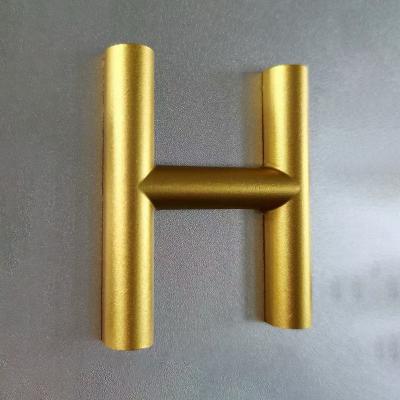 China Minimalist Round and Curved 3D Metal Letters for Event Decor Advertising Signage for sale