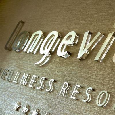 China Transparent Metal Surface High-Gloss Reflective Metal Letter for Eye-Catching Branding for sale