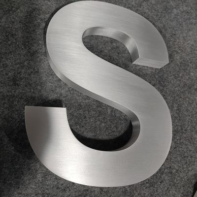 China Custom 3D Logo Metal Letters Modern Style Brass Aluminium Sign for Personalized Business Reception Wall Company Name Logo for sale