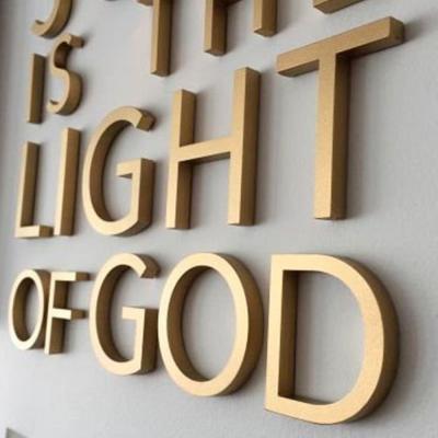 China Personalized Custom Letters 3D Metal Business Sign Outdoor Signage Modern Brass & Aluminium Logo for sale