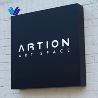 China HONGSEN Custom Advertising Light Box Restaurant 3D Sign Board Outdoor ultra Thin Light Box for sale