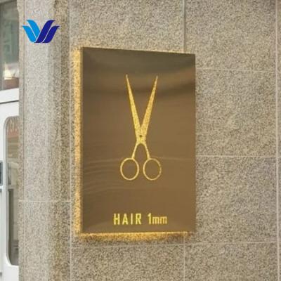 China HONGSEN Custom Advertising Light Box  Barber Shop Sign Signboard Light Box for sale