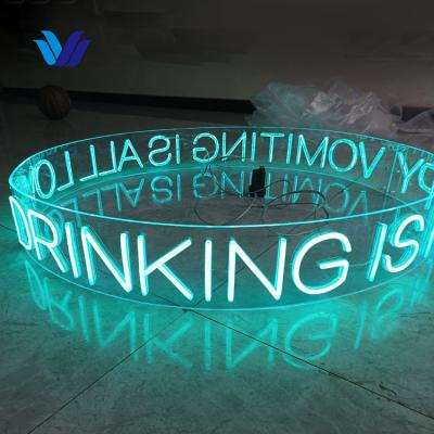 China High Quality Custom LED Neon Lights Acrylic Body 80cm 60 LEDs/m Indoor Use Light up Your Store for sale