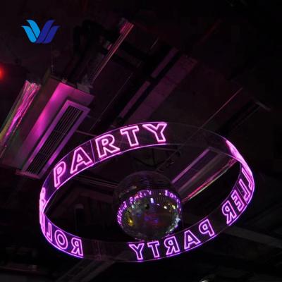 China Customizable Acrylic LED Flexible Neon Ring Light with IP55 Rating DC12V Dimmable Feature for Advertisement Use for sale