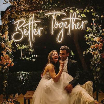 China Better Together Custom PVC LED Neon Signs High CRI 90 Office Decoration Small Light Sign Drop Shipping for sale