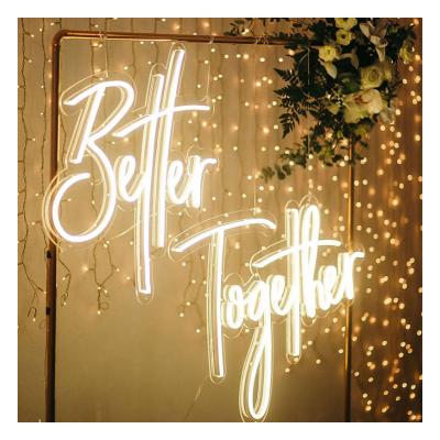 China Custom  Led Neon Sign Decoration Happily Ever After Neon Sign All You Need Is love Neon Sign for sale