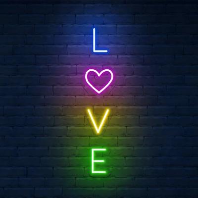 China Custom Size Professional Custom Design Neon Signs for Indoor Wall Decoration for sale