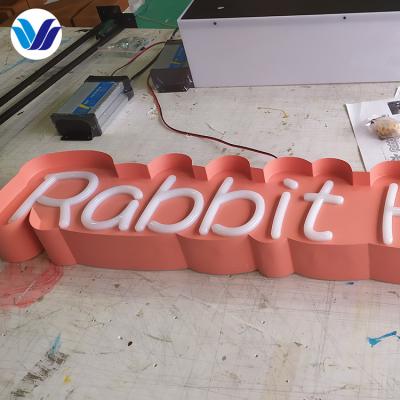 China HONGSEN Custom Business Sign 3d Letter Metal Designs Signboard Outdoor for sale