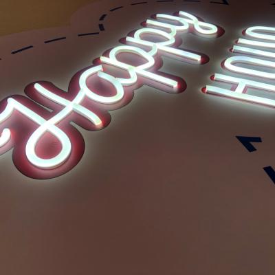 China Custom Neon Light LED Letter Advertising Good Vibes Decoration Neon Sign Acrylic Panel Factory China Suppliers Light Box for sale