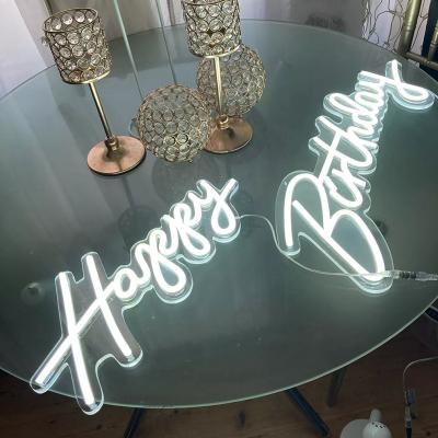 China Hongsen LED Neon Lights for Wedding Mr&Mrs MarryMe & Happy Birthday Celebrations with PVC Material High CRI 90 IP33 Rated for sale