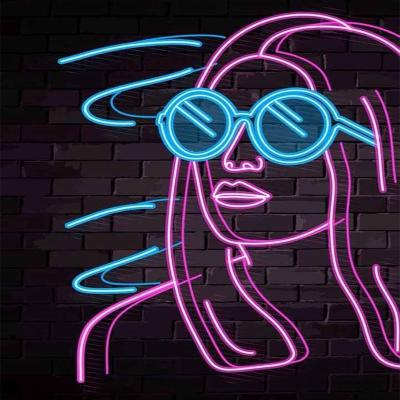 China Custom Pattern Vintage Style Neon Sign Modern LED Technology IP65 Rated PVC Material High CRI 90 2700K Warm White for Wall for sale