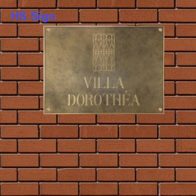 China Custom Cast Bronze Engraved Do Not Enter Plaque for Private Property Office Building-Engraving Customizable Size for sale
