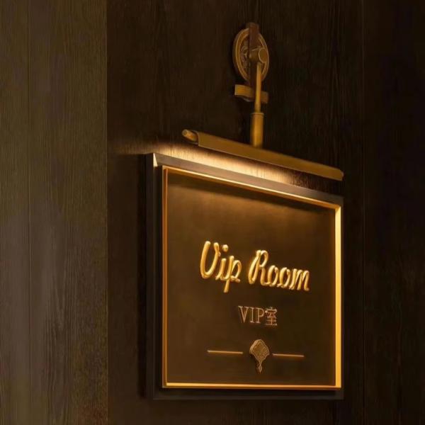 Quality High Quality Modern CNC Engraved Brass & Aluminium Anti-Corrosion Plaque & Sign for Building Entrances for sale