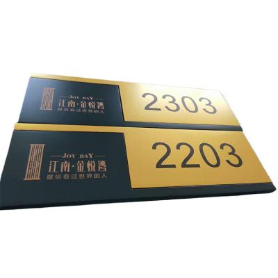 China House Room Door Name Plate Sign House Metal Apartment Hotel Door Number Sign Plates Room Number Signage for sale