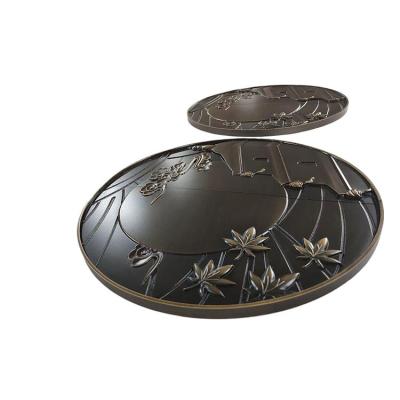 China High Quality Custom Retro Metal Plaque with UV Printing and Engraving Brass Aluminum Material for sale
