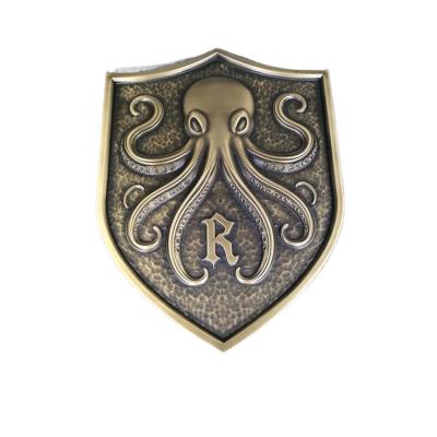 China Custom Design Brass and Aluminum 3D Relief Metal Plaque Sign for Outdoors Personalization with UV Printing for sale
