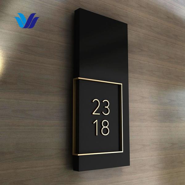 Quality Hongsen Custom Advanced Hotel House Number Metal Signs Backlit LED for Outdoor/Indoor Use in Companies & Parks for sale