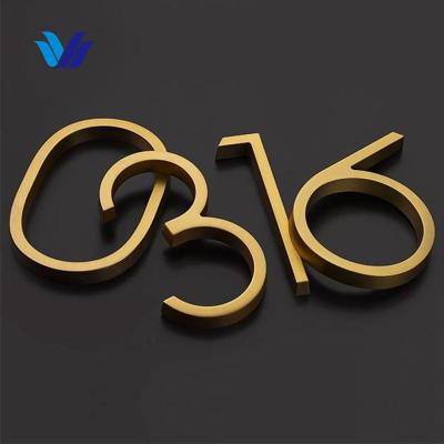 China HONGSEN Manufacturer Custom Numbers Houses Black Metal House Numbers Metal 6572 for Wall Buildings for sale