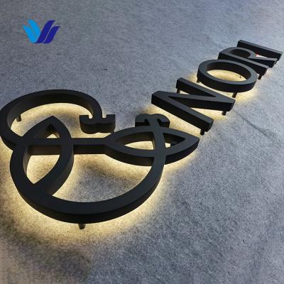 China HS Custom LED Acrylic Mini Letter Sign Light up Sign Wall Mounted Letter Sign Light for sale