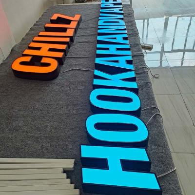 China HS Custom Illuminated LED Sign 3D Channel Letters for Shop Front Light Logo Advertising for Office Use for sale