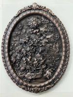 China Solid commemorative plaque featuring 3D relief craftsmanship museum-quality collectible piece. for sale