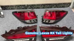 Genuine Used 2016-2023 Lexus RX200 / RX300 Rear Tail Light Assembly Set of 4 (Left Outer + Left Inne