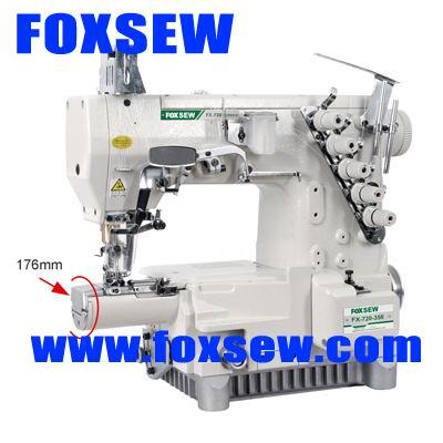 China Small Horizontal Cylinder Bed Three Needle Interlock Sewing Machine FX720-356 for sale