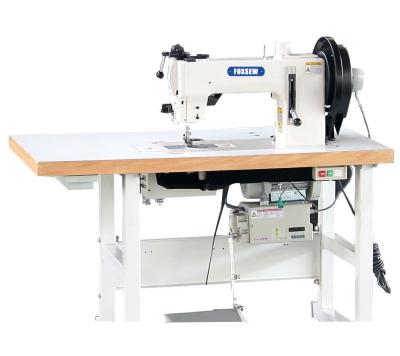 China Flat Bed Compound Feed Walking Foot Heavy Duty Lockstitch Sewing Machine for sale