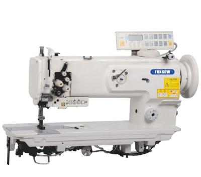 China Double Needle Compound Feed Walking Foot Heavy Duty Lockstitch Sewing Machine with Automatic Thread Trimmer for sale