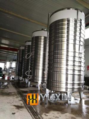 China high quality large 50hl 60hl white wine storage tank with cooling jacket for sale