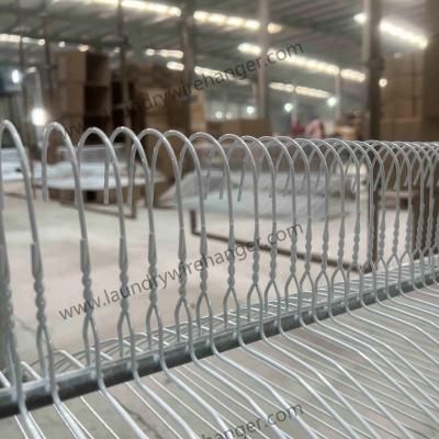 Cina 18inch Notched Coated Wire Hangers For Laundry Service in vendita
