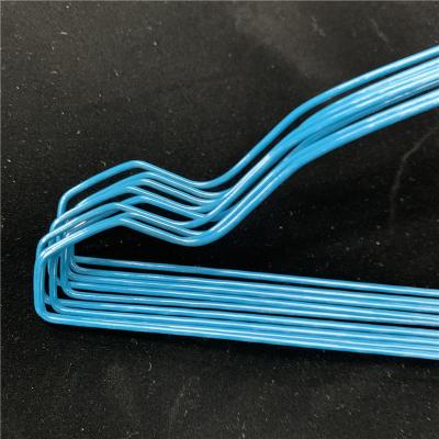 China Hangers van de staal de Dunne Draad, het Elektrostatische Bespuiten Natte Kleren die Hanger drogen Te koop