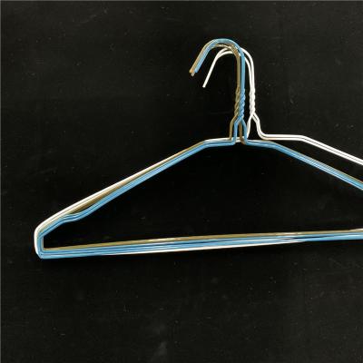 China 16 Duim 1.9mm van de de Hangerslijtage van de Klerendraad Schilderen van Resisitant het Blauwe Kleur Ingekerfte Te koop